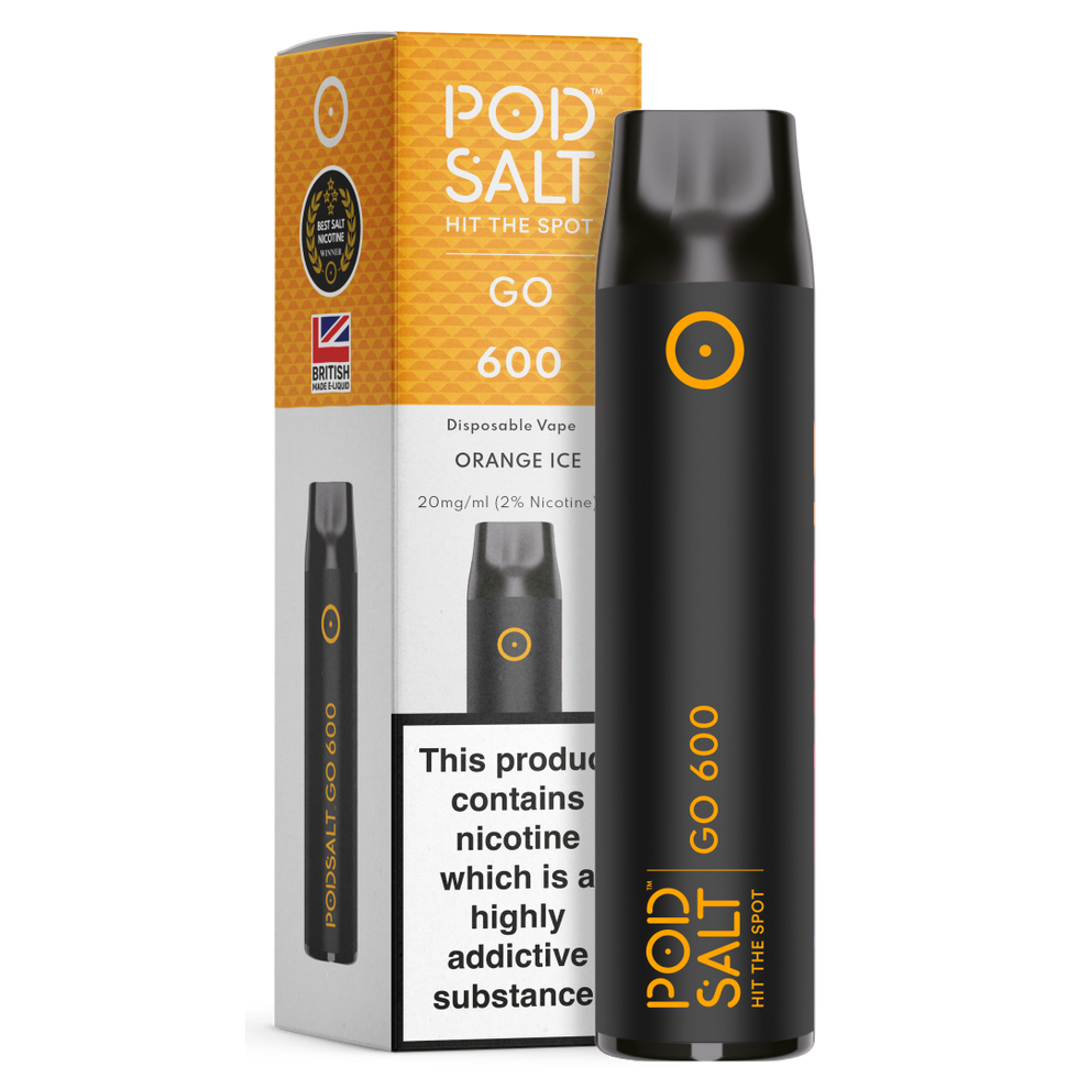 Pod Salt GO 600 Orange Ice Disposable Device – Pod Salt UK