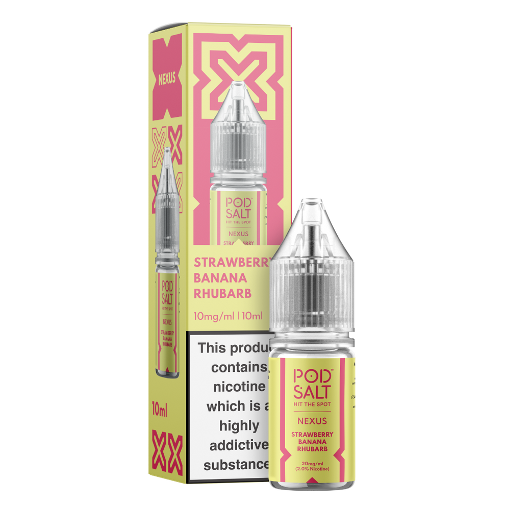 Pod Salt Nexus Strawberry Banana Rhubarb Nicotine Salt E-Liquid – Pod ...